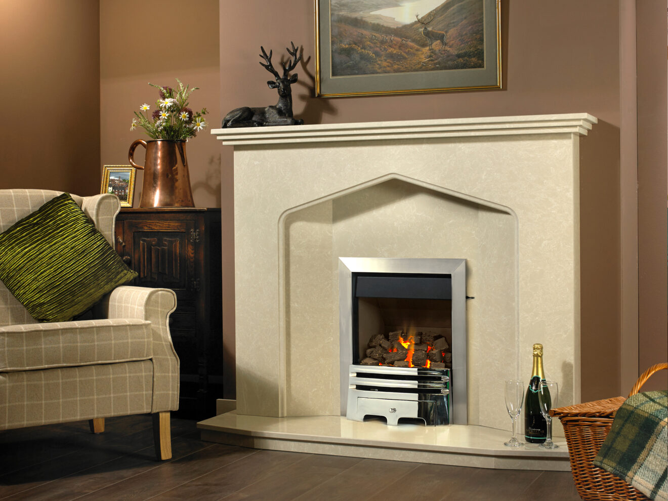 Bromley Marble Fireplace - Designer Fireplaces