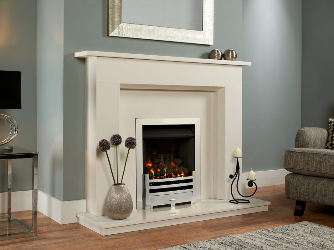 Sanderson Marble Fireplace - Designer Fireplaces
