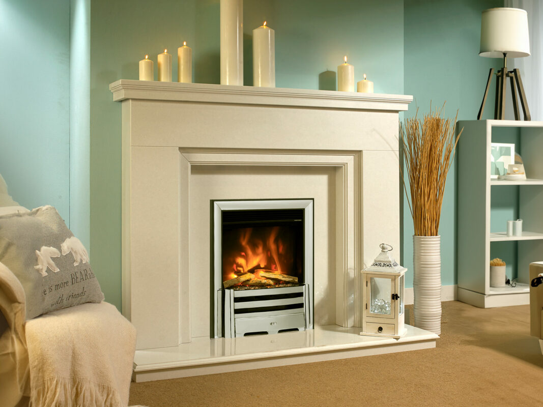 Sherbourne Marble Electric Fire Suite - Designer Fireplaces